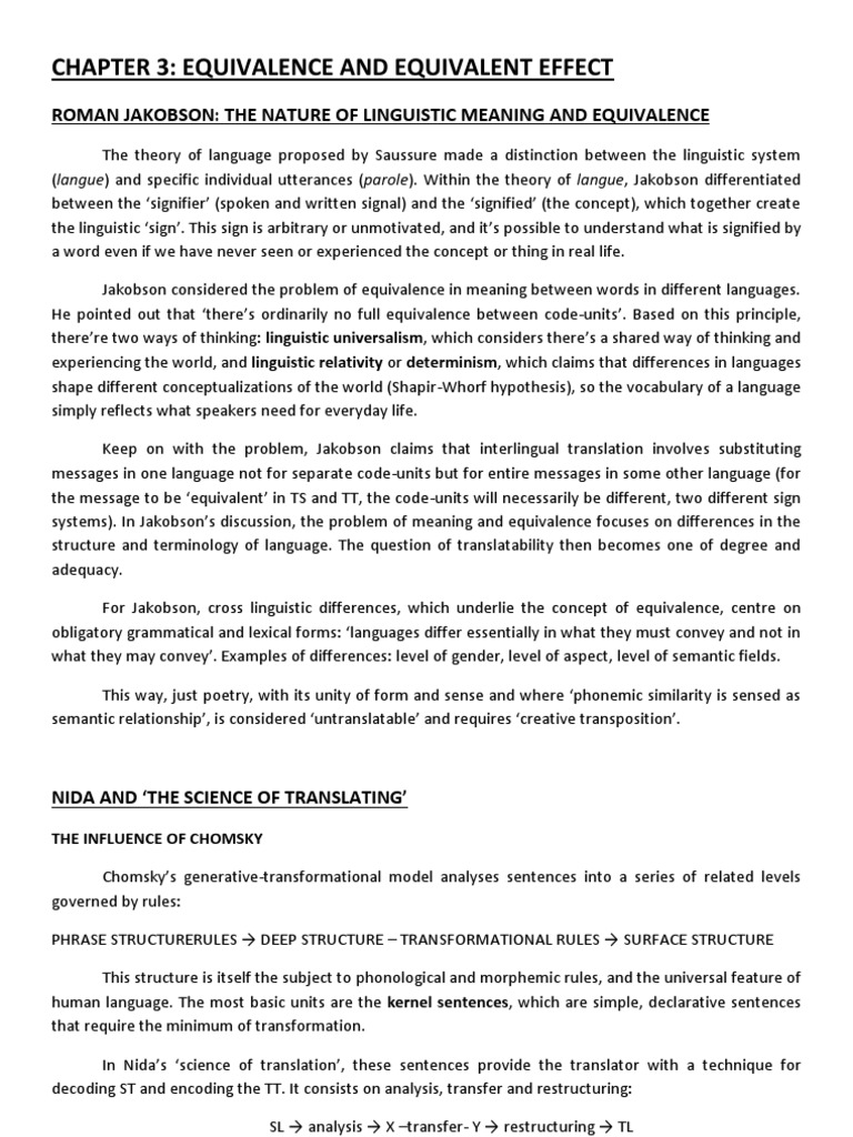 Equivalence and Equivalent Effect | PDF | Semantics | Translations