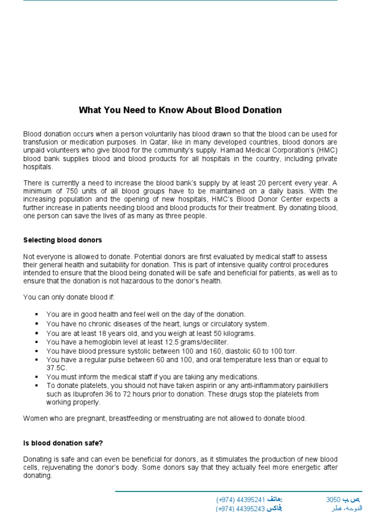 Blood Donation | PDF | Blood Donation | Blood