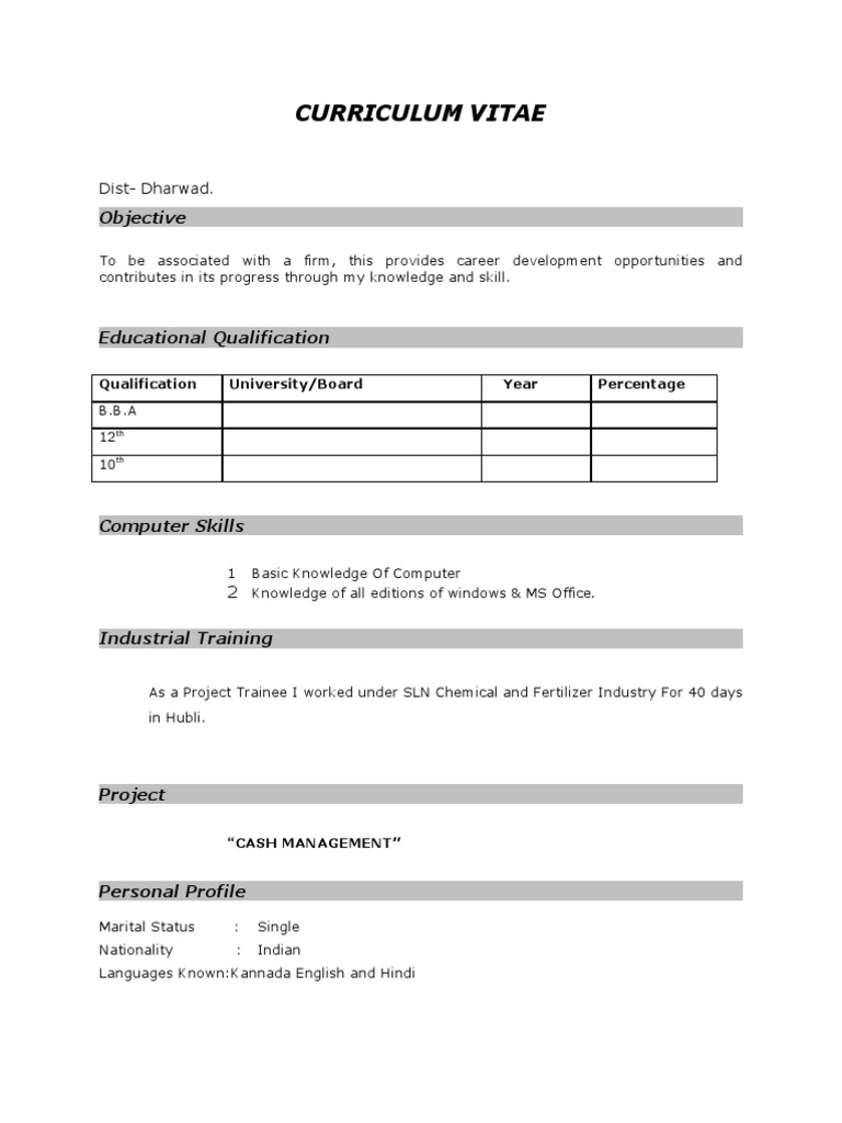 Payal Dangodra's CV Summary | PDF