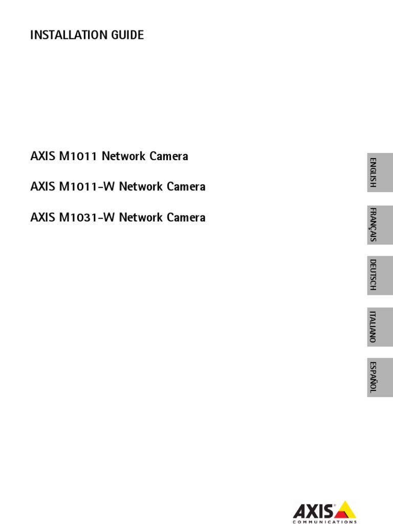 AXIS M1011-W M1031-W - Installation Guide | PDF | Wireless Access Point ...