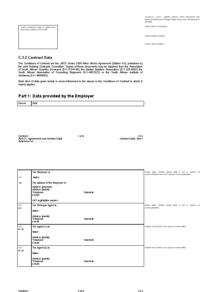 JBCC Minor Works | PDF | Deductible | Arbitration
