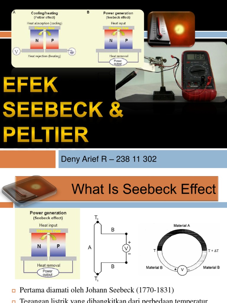 Efek Seebeck & Peltier | PDF