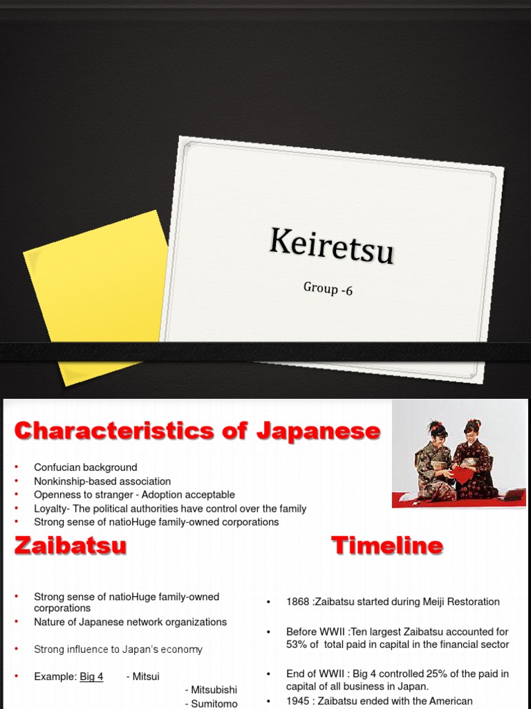 Keiretsu OS Presentation - Final | PDF | Banks | Toyota