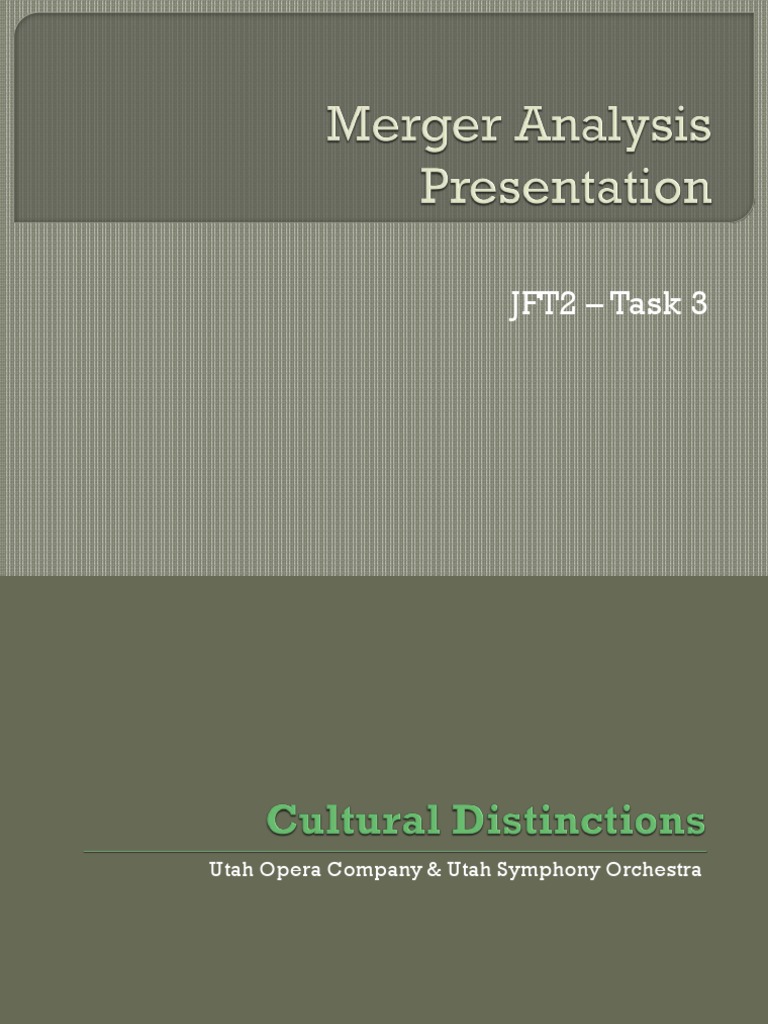 Utah Opera & Symphony Merger Strategy | PDF | Business Process | Leadership