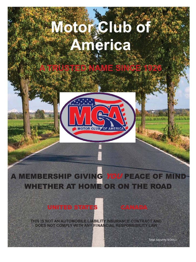 MCA Membership Benefits Guide | PDF | Credit Card | Trailer (Vehicle)
