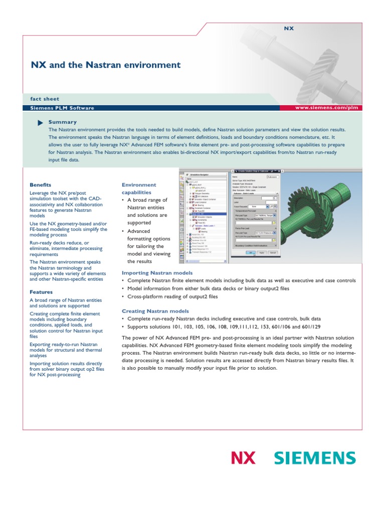 NX Nastran | PDF | Finite Element Method | Computing