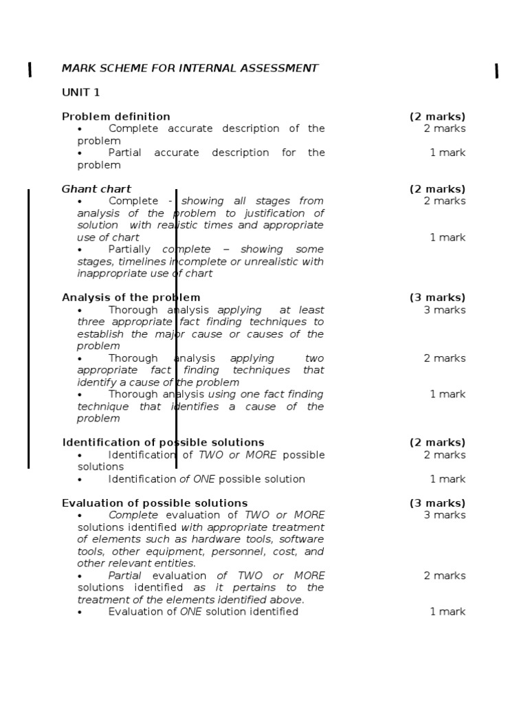 Assessment Marking Guide | PDF