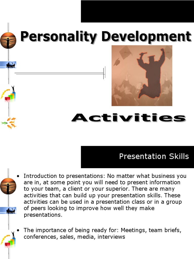 Personality Development Series - Activities | PDF | Audience | Storytelling