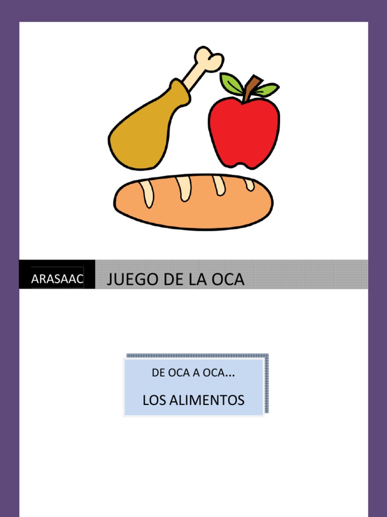 Juego de la Oca sobre Alimentos | PDF | Libros para adolescentes