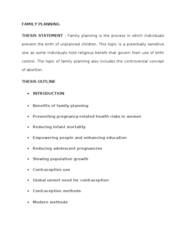 Family Planning | PDF | Family Planning | Birth Control