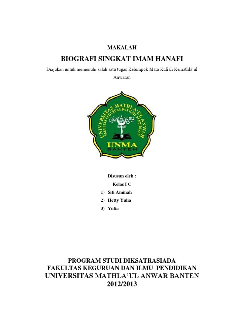 Makalah Mazhab Imam Hanafi | PDF