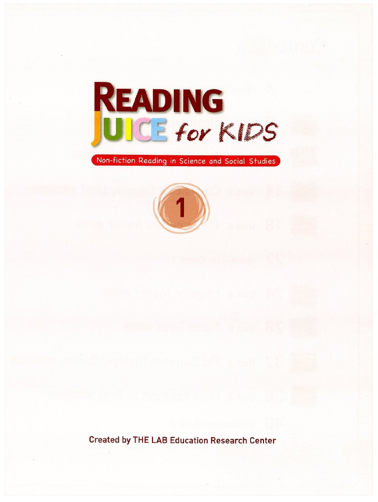 Reading Juice for Kids 1