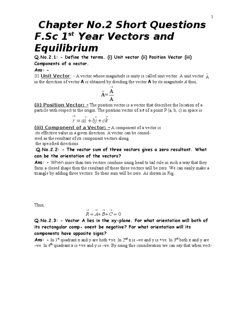 Physics Questions and Answers | PDF | Euclidean Vector | Torque