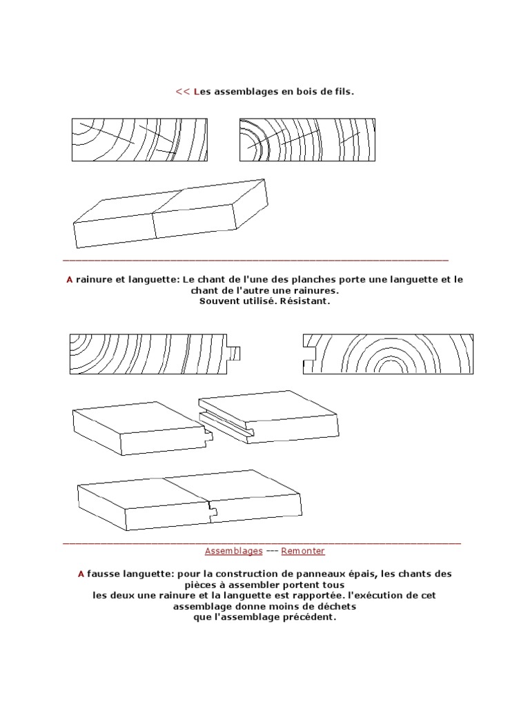 Les Assemblages en Bois de Fils | PDF | La nature