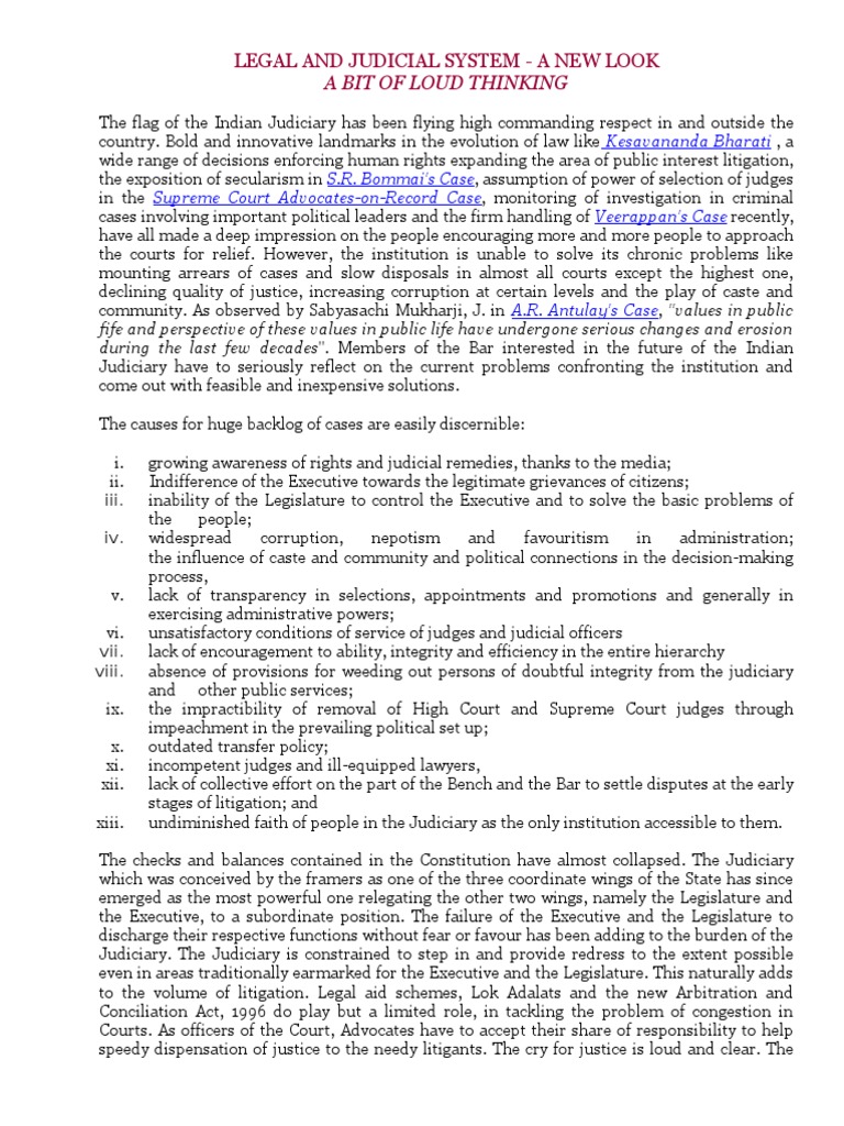 Legal and Judicial System | PDF | Judiciaries | Advocate