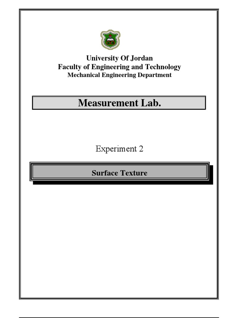 Surface Roughness | PDF | Surface Roughness | Mean