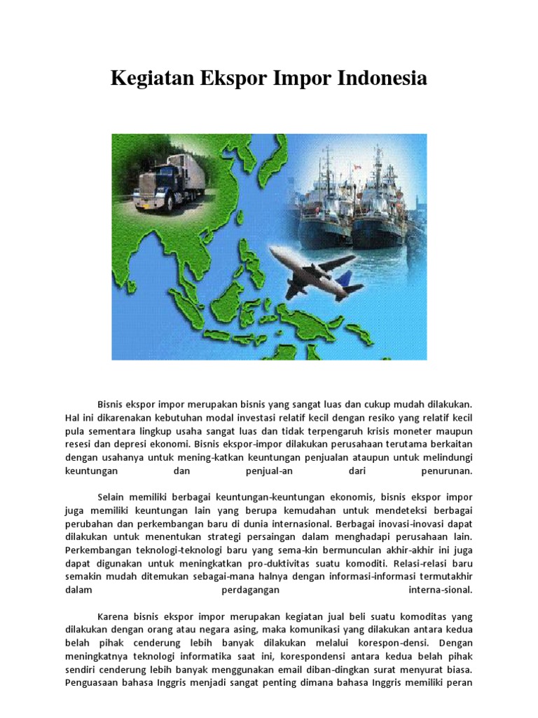 Kegiatan Ekspor | PDF