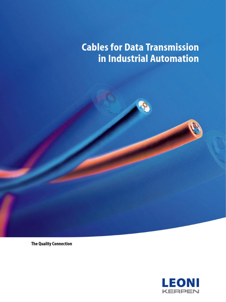 Cables For Data Transmission in Industrial Automation | PDF | Coaxial ...