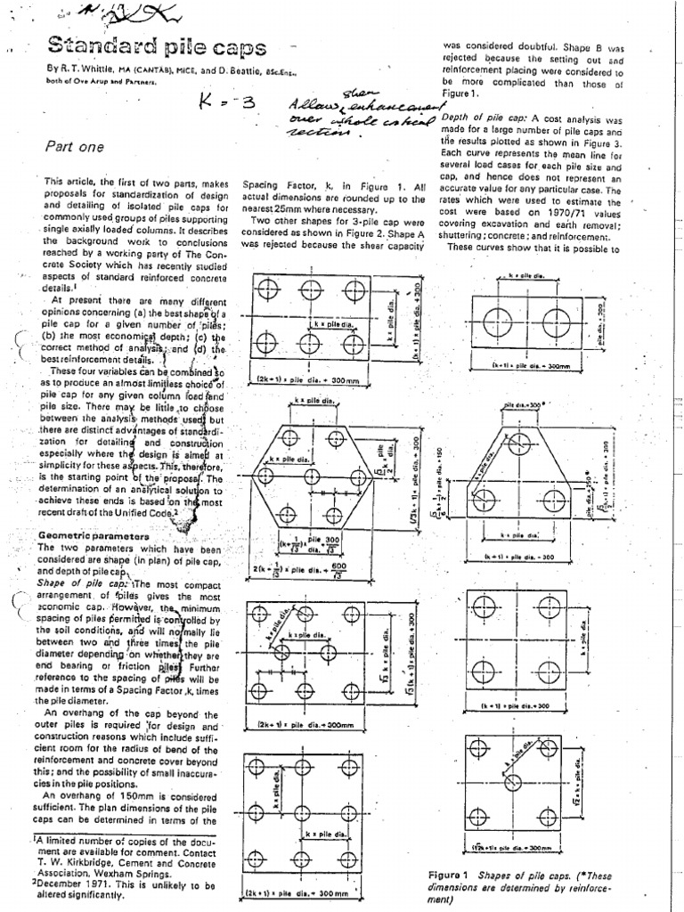 Pile Cap Standards | PDF
