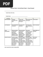 Create-a-Game Assessment Rubric: Category 4 3 2 1 0 Creativity | PDF ...