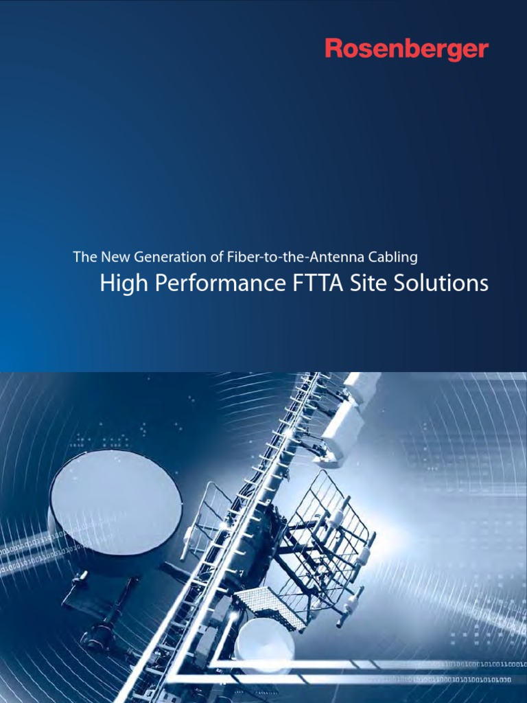 FTTA Cabling Solutions by Rosenberger | PDF | Optical Fiber ...