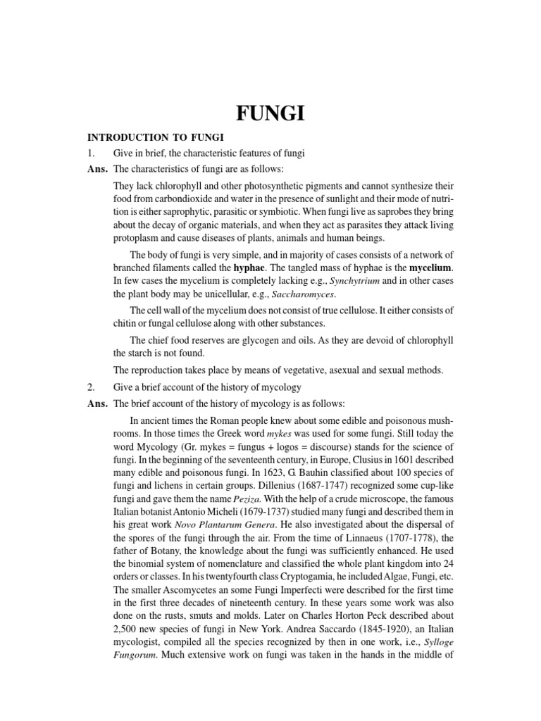 Introduction To Fungi | PDF | Ploidy | Fungus