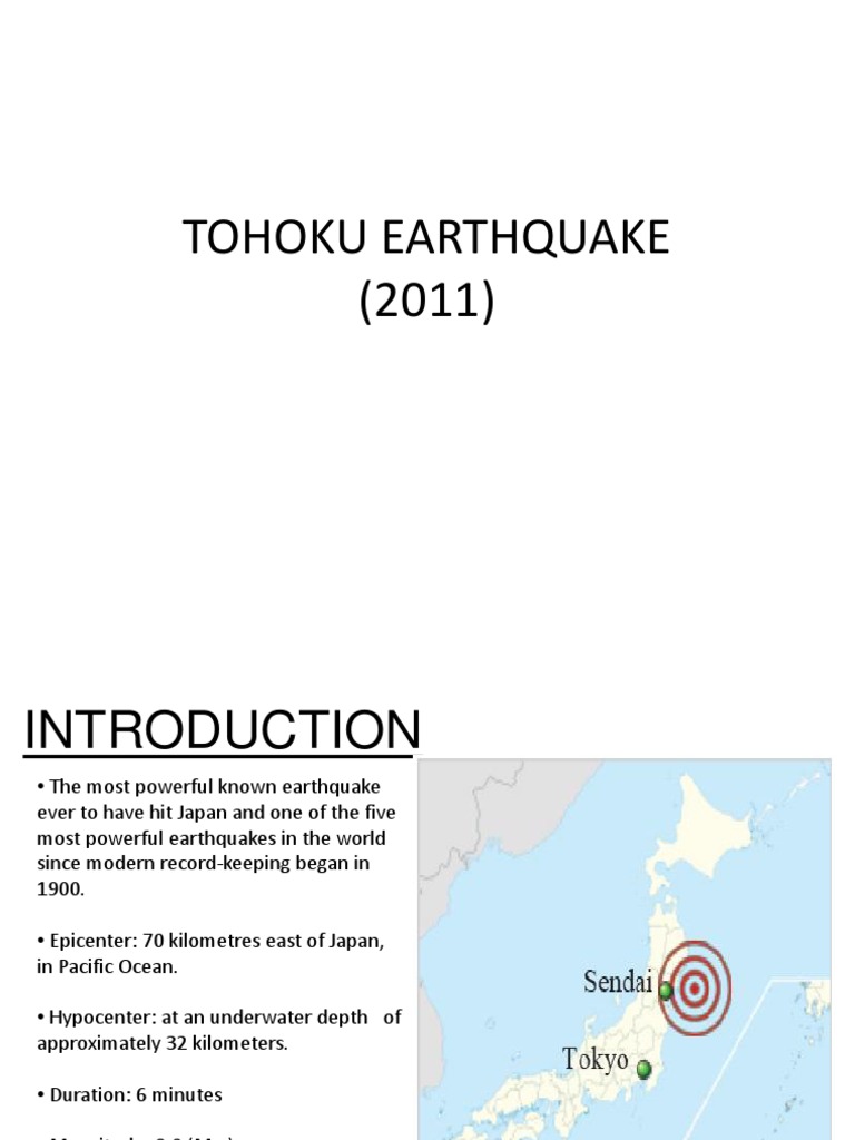 2011 Tohoku Earthquake Overview | PDF