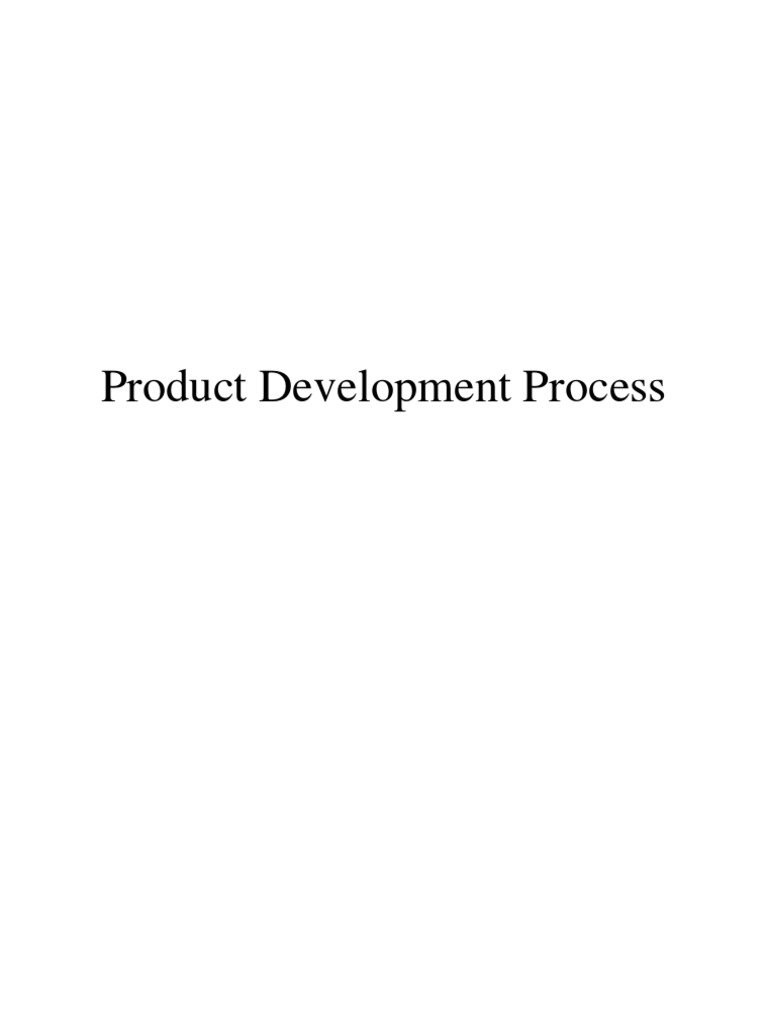 Stage/Gate Product Development Process | PDF | New Product Development ...