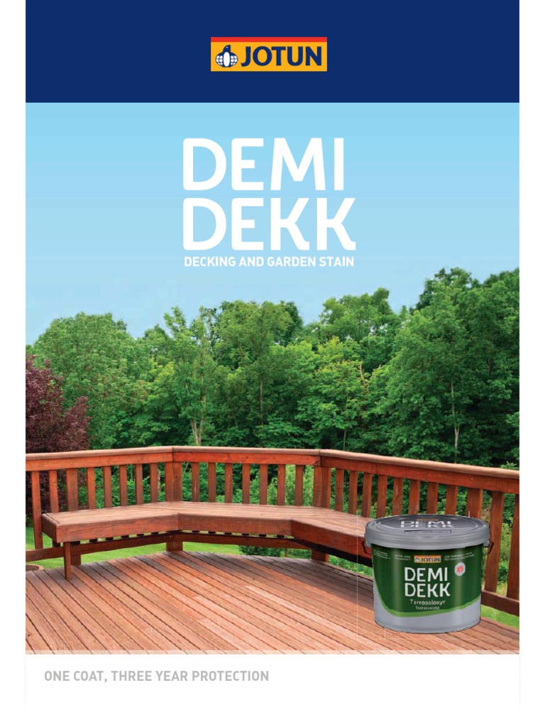 Demidekk Decking Stain Colour Guide | PDF | Lumber | Paint