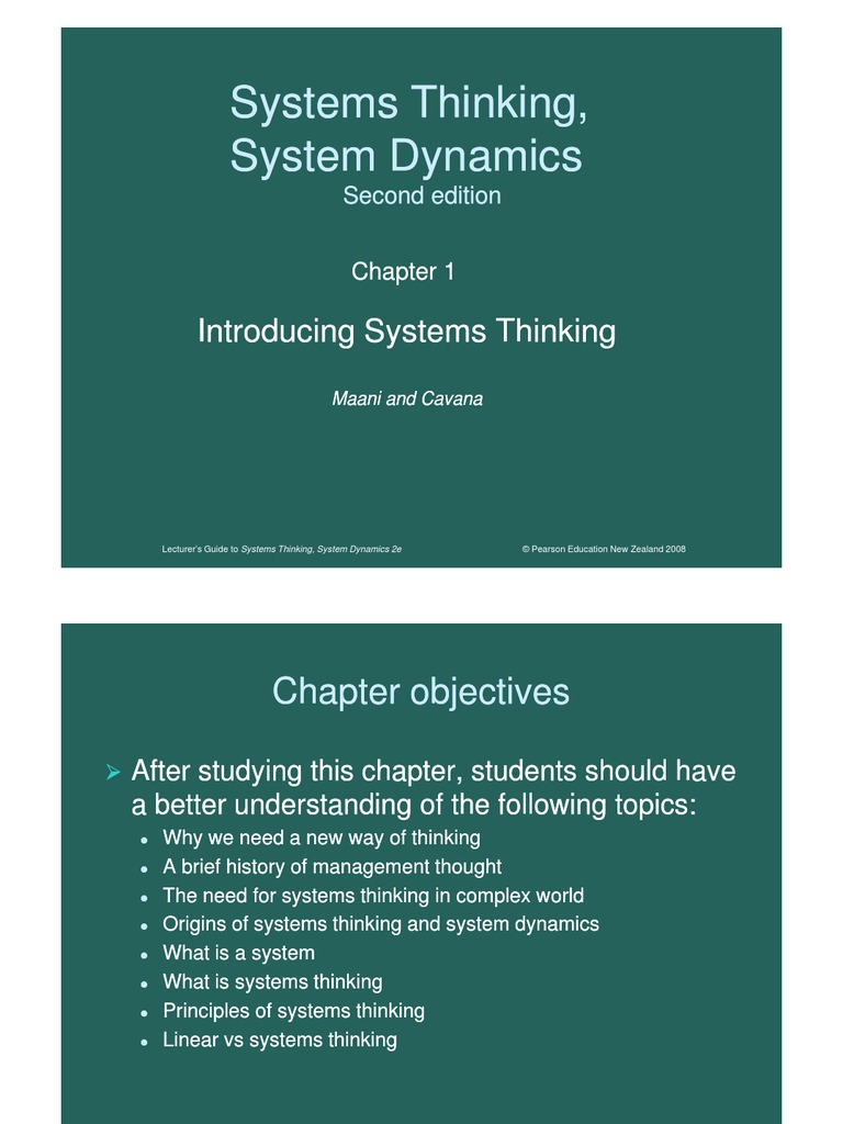 Introduction To Systems Thinking | PDF | Systems Theory | System