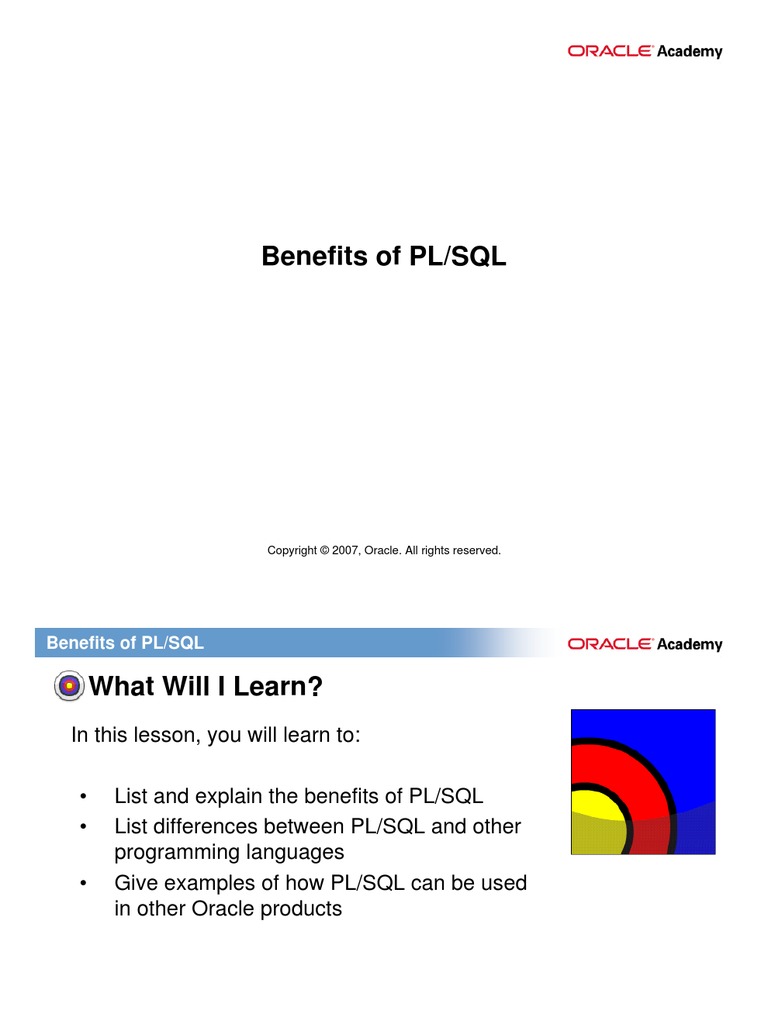 Plsql S01 L02 Pdf Oracle Database Pl Sql