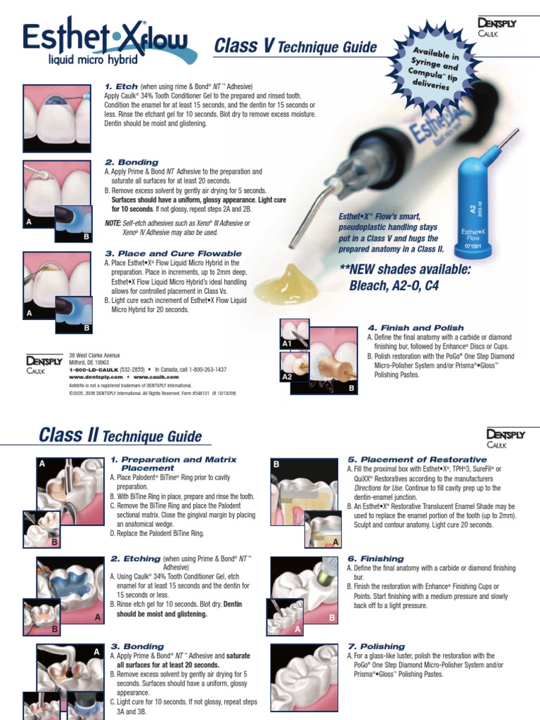 Esthet X-Flow Technique Guide | PDF | Tooth Enamel | Adhesive