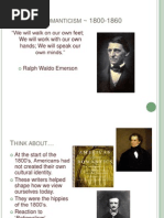 Elements of American Romanticism | PDF | Romanticism | Individualism