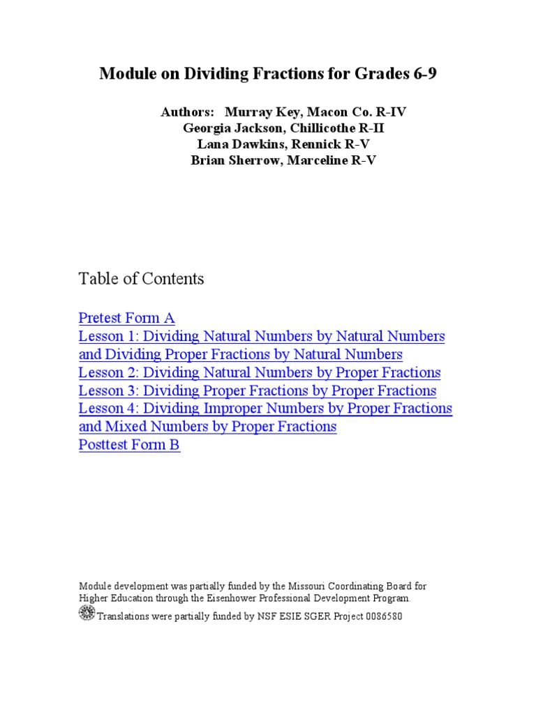 Secondary Final Module Completed PDF | PDF | Division (Mathematics ...
