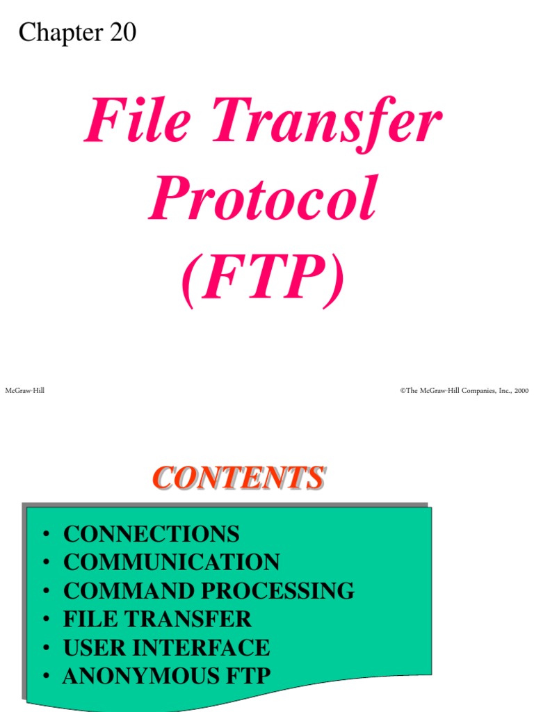 File Transfer Protocol (FTP) : Mcgraw-Hill ©the Mcgraw-Hill Companies ...