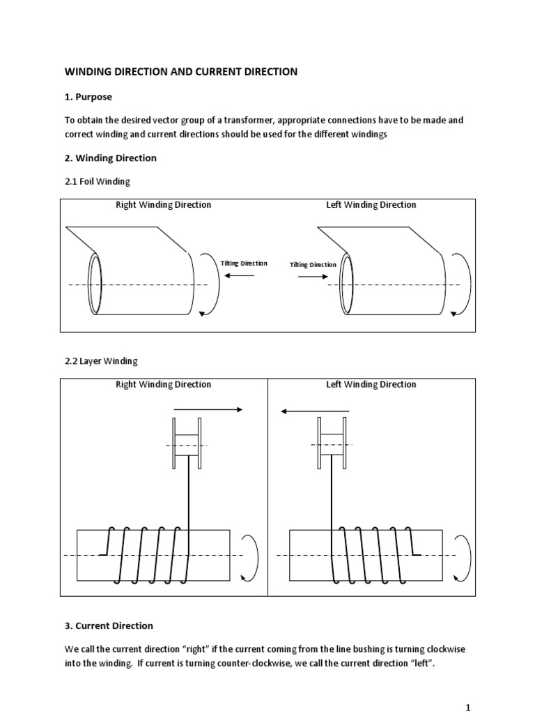Winding and Current Direction Transformer | PDF | Science & Mathematics ...