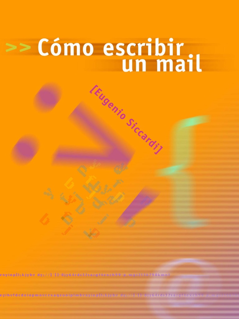 Cómo redactar un correo electrónico | PDF | ciberespacio | Comunicación