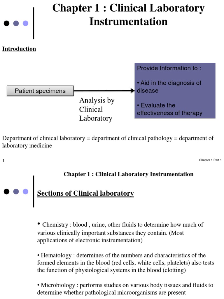 Clinical Laboratory Instrumentation Overview | PDF | Spectrophotometry ...
