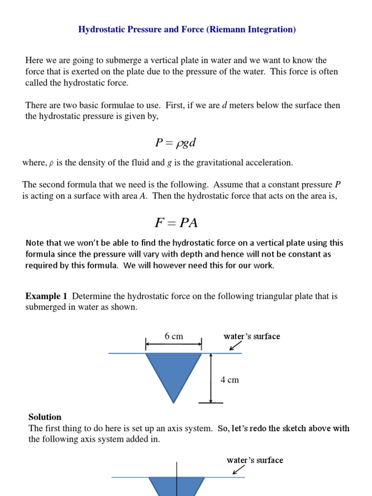 Hydro | PDF | Pressure | Triangle