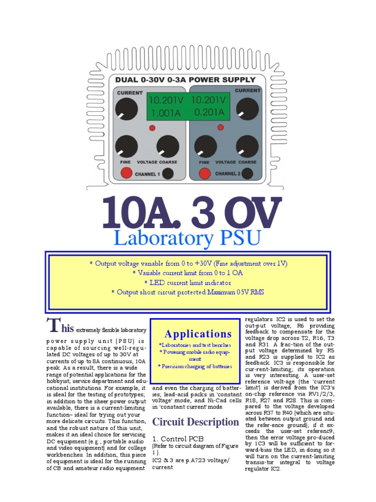 3PSU OV Lab PSU | PDF | Power Supply | Rectifier