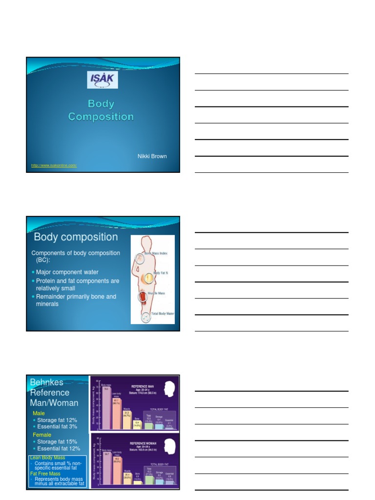 Isak Body Composition | PDF | Adipose Tissue | Clinical Medicine