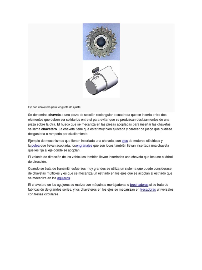 chavetas y chaveteros