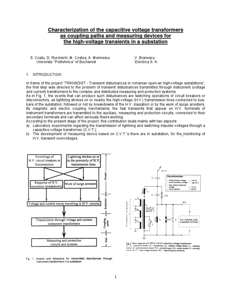 CVT | PDF | Electrical Substation | Transformer