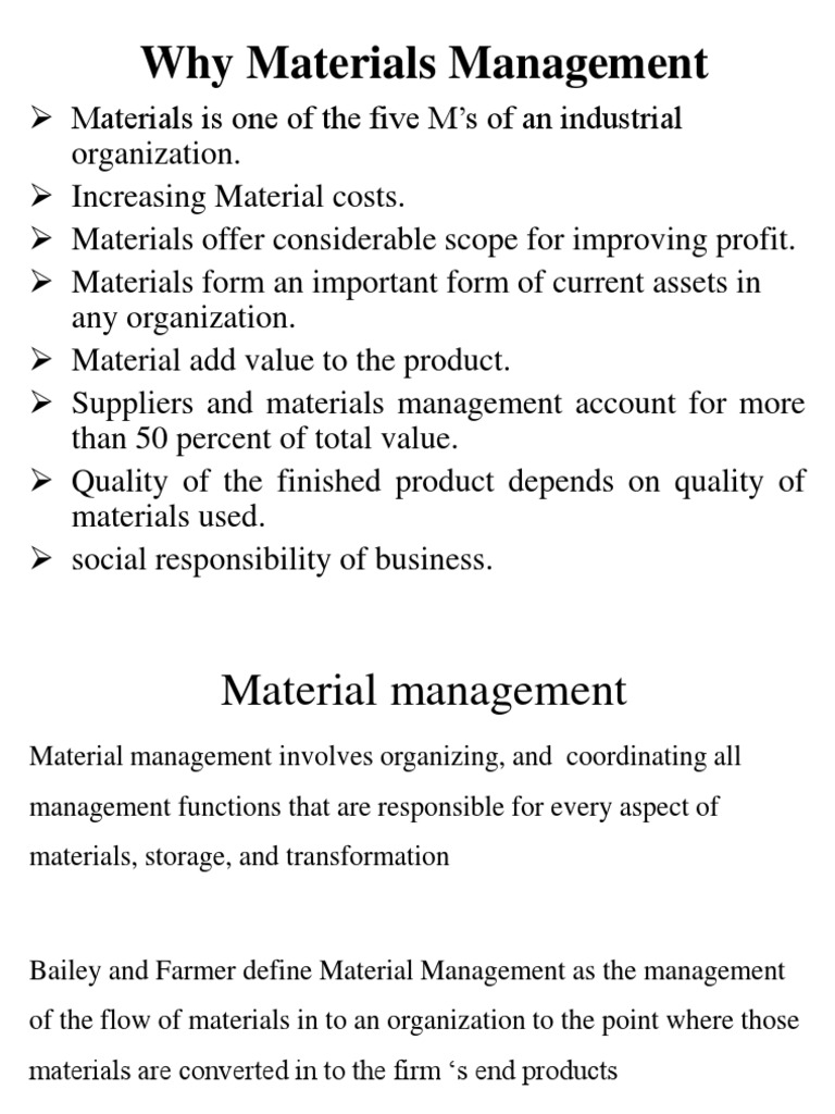 Material Management | PDF | Inventory | Prices