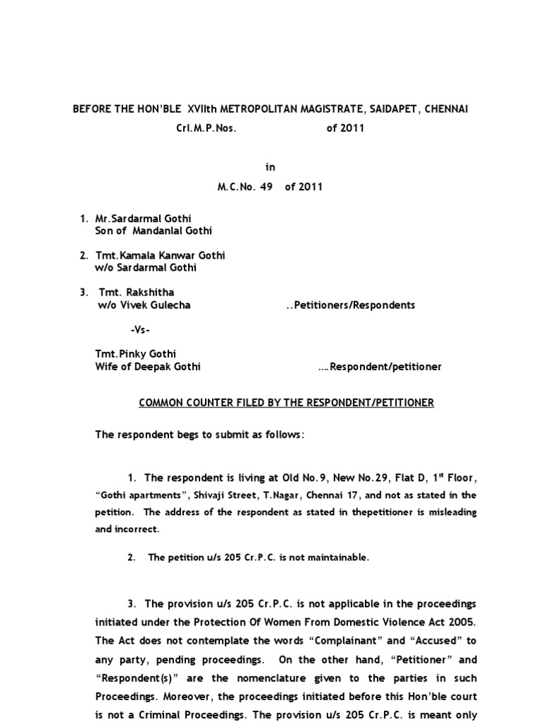 Domestic - Violence Complaint | PDF | Marriage | Social Institutions