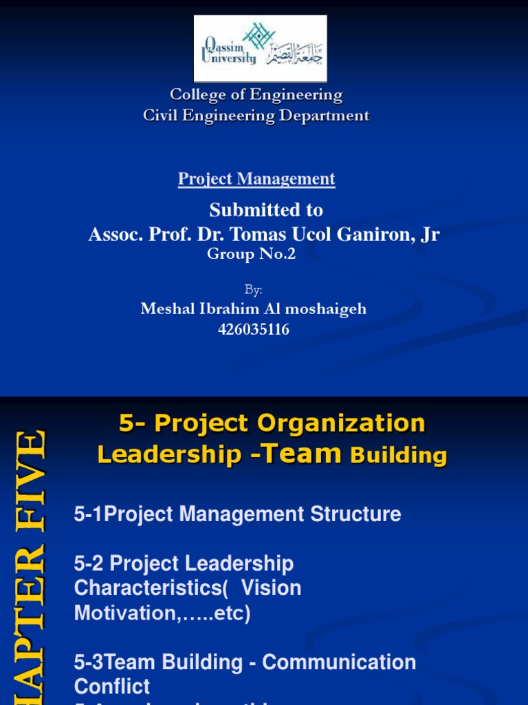 Project Organization | PDF | Project Management | Organizational Structure