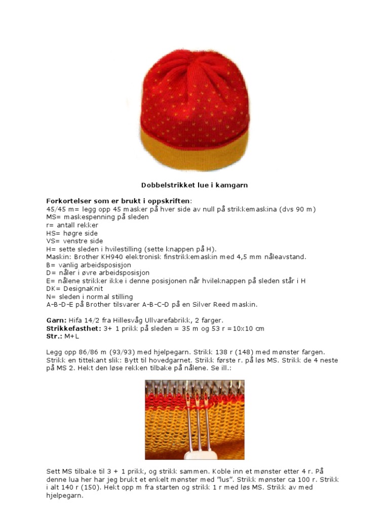 Knitting Recipe by Synnøve | PDF