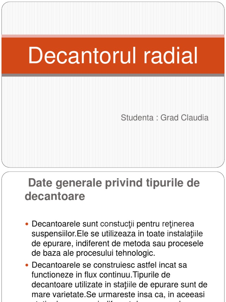 Decantor Radial | PDF