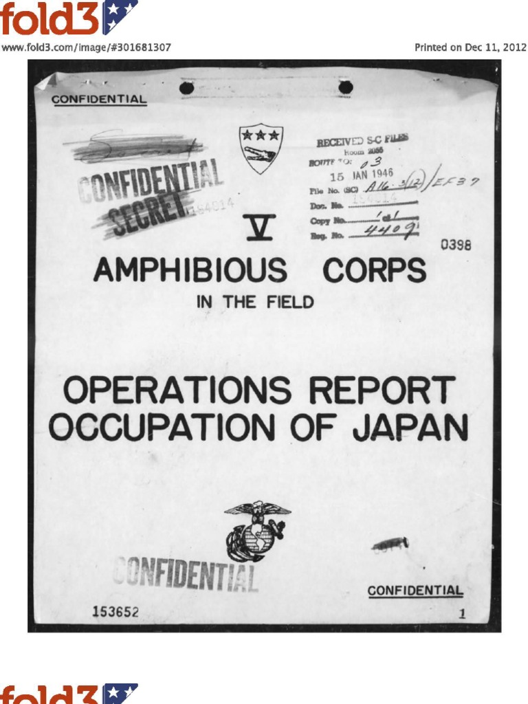 Appendix 3 To Annex Charlie To Operations Report, Occupation of Japan ...
