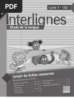 Etude De La Langue Interlignes Ce2 Livres Scolaires